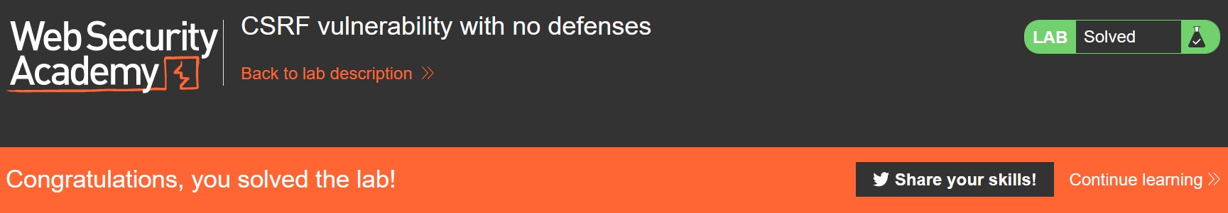 Writeup: CSRF vulnerability with no defenses - Midnight Cyber Security